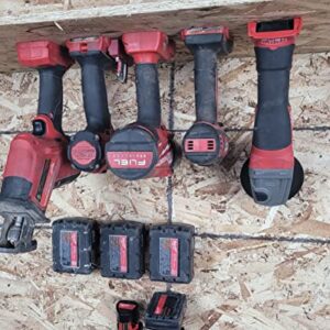 (10 Pack) Tool Holders / Mounts for Milwaukee M18 Tools - Commander Tool & Garage Organization (Black)