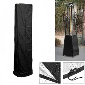 AKEfit Patio Heater Cover, 420D Garden Heater Covers Waterproof with Zipper Propane Square Heater Cover Fire Sense Outdoor Heater Cover for standing Heater