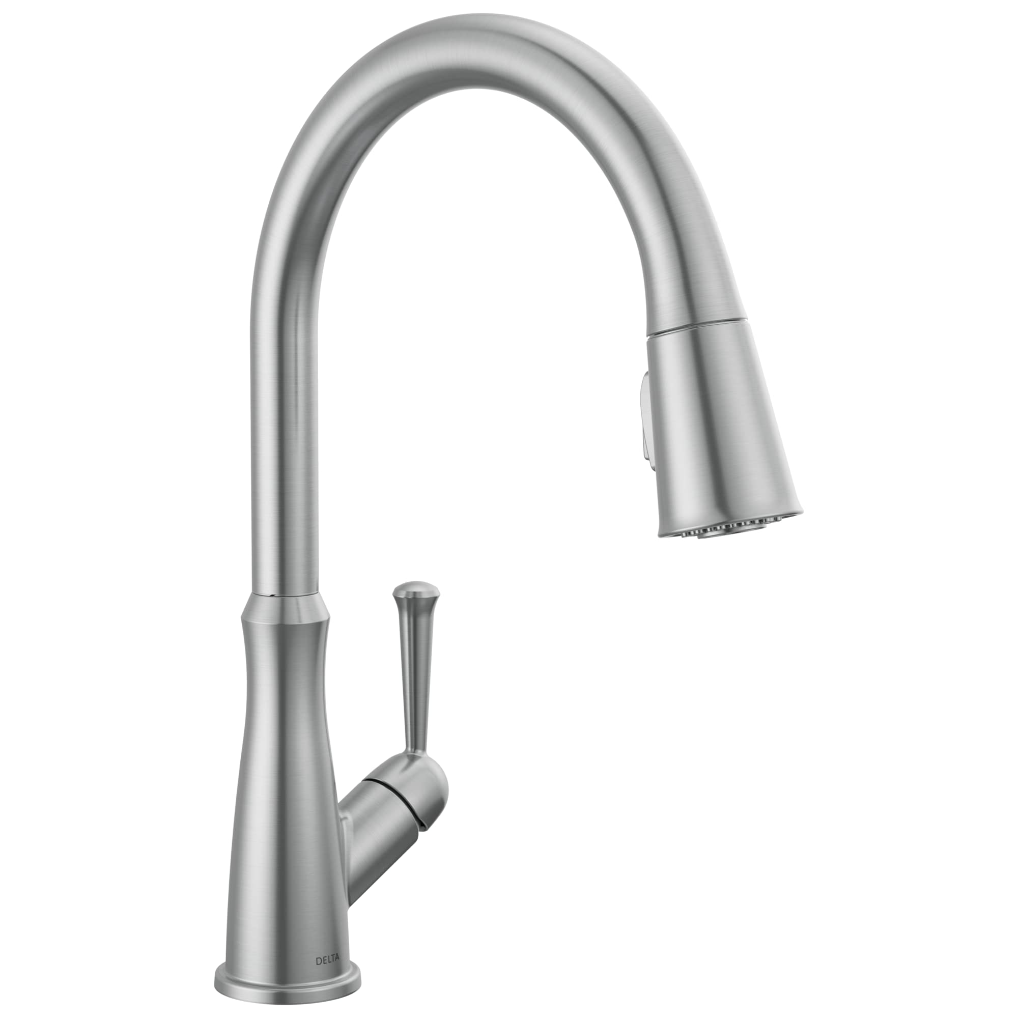 Delta Faucet Westville Brushed Nickel Kitchen Faucet, Kitchen Faucets with Pull Down Sprayer, Kitchen Sink Faucet, Faucet for Kitchen Sink, Magnetic Docking Spray Head, Arctic Stainless 9110-AR-DST