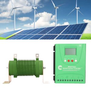 FOUF 2800W Wind Solar Hybrid Charge Controller, Auto 24V/48V Battery MPPT Hybrid Wind Solar Controller with LCD Display and Free Dump Load Accurate, 1600W Wind and 1200W Solar Panel(GPI48280)