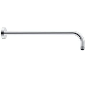 hibbent 16 inch all metal shower extension arm, extra long shower arm with flange, stainless steel rainfall shower arm water outlet, wall mounted shower head extender arm, chrome