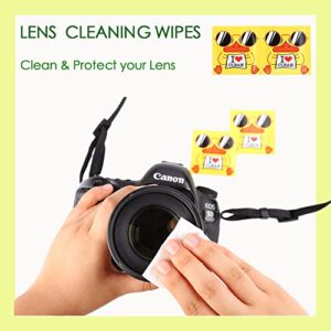 Screen Cleaner Lens Wipes- 120 Pre-Moistened Small Pack Cleaning Wipes & a Soft Dry Magic Cleaning Cloth Clean for Phone Computer TV & Camera Lens Eyeglasses individural Small Pads (120 Count)