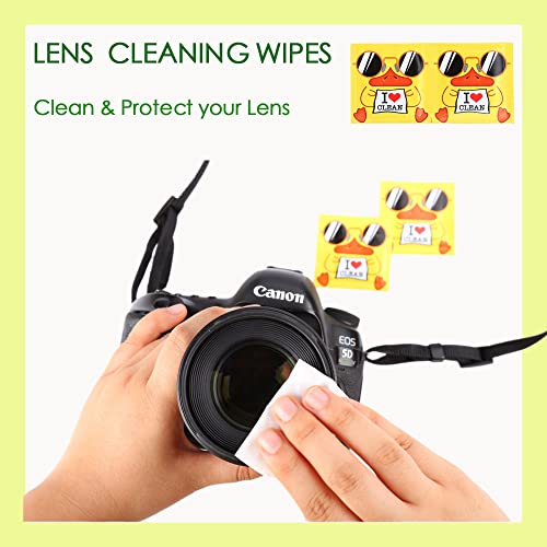 Screen Cleaner Lens Wipes- 120 Pre-Moistened Small Pack Cleaning Wipes & a Soft Dry Magic Cleaning Cloth Clean for Phone Computer TV & Camera Lens Eyeglasses individural Small Pads (120 Count)