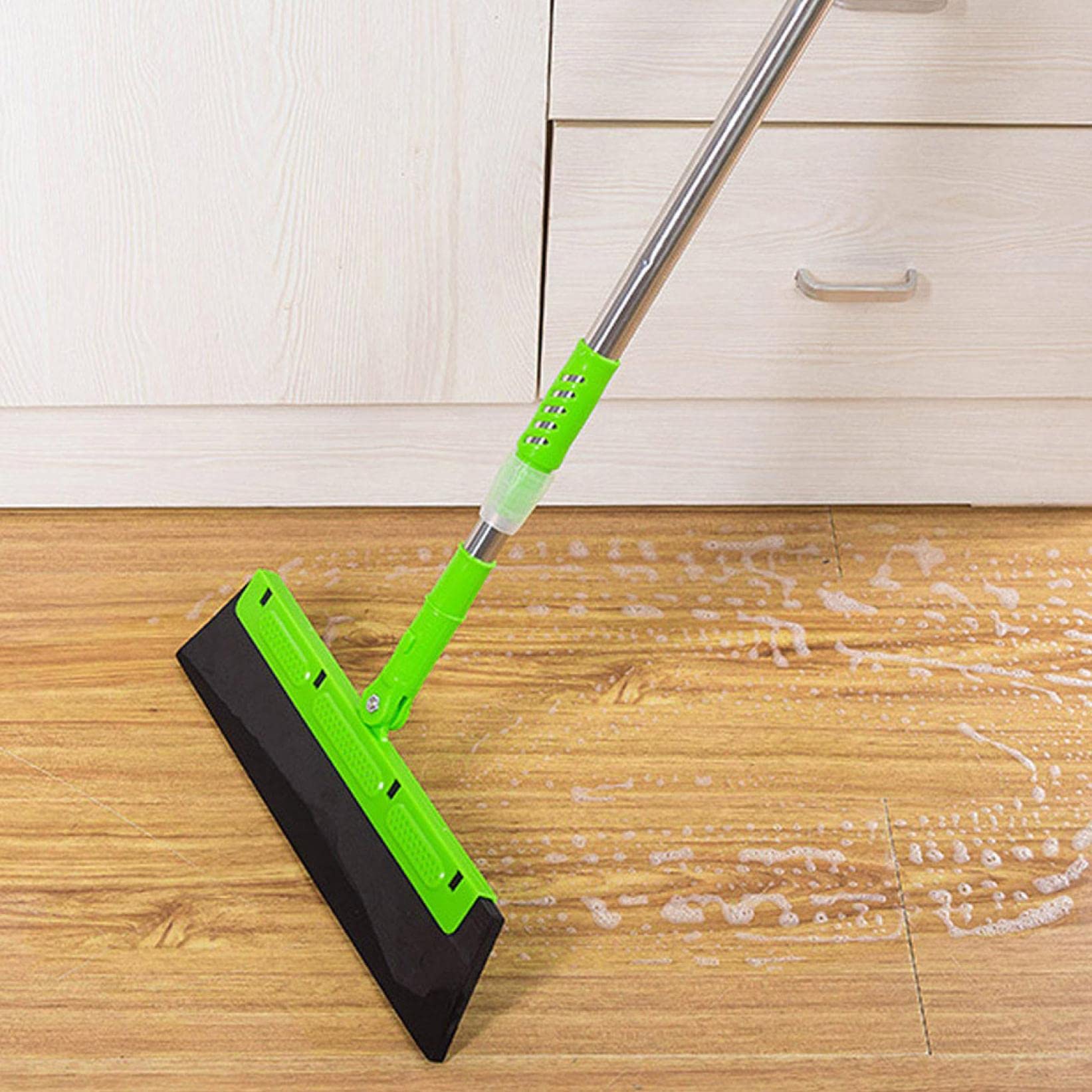 180 ° Magic Broom Sweeper, Multifunctional Silicone Carpet Sweeper, High Elasticity Broom Scraping Broom, Swivel Joints,Wiper Broom Cleaning Tools, for Cleaning Windows Desktop