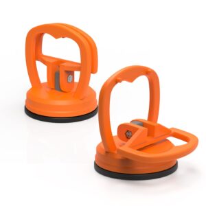 2 pcs orange suction cups - phone screen repair tool screen removal tool, adjusting stand glass suction cup, tool compatible with ipad, iphone, laptop, tablet, computer, lcd screen repair