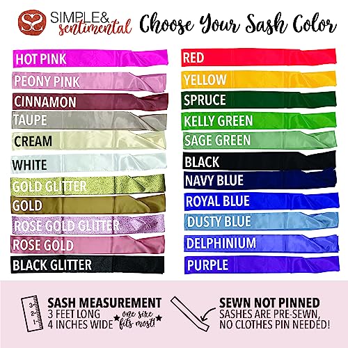 Custom Text Satin Sash | Custom Quote Sash Custom Sash Personalized Sash Birthday Sash Bachelorette Sash Bride to Be Sash