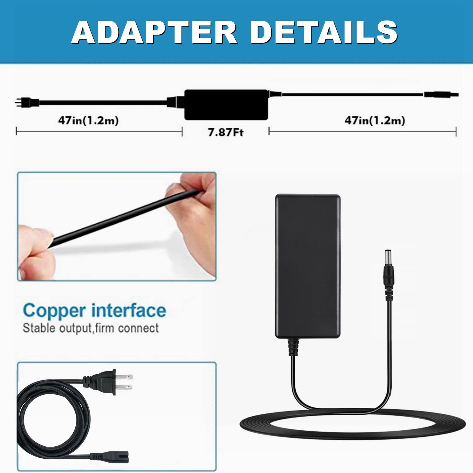 CJP-Geek AC Power Adapter Compatible with Polycom SoundStation 2200-30900-025 VoIP Phone Charger