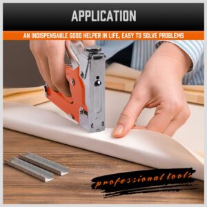 HORUSDY 3-in-1 Staple Gun Heavy Duty, Stapler Gun with 3000 Staples, Upholstery Staple Gun for Furniture, Wood, Carpet, Carpentry, DIY, Fixing Material, Decoration.