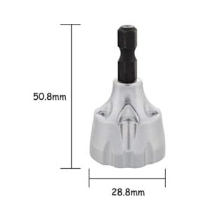 SeonFook Deburring External Chamfer Tool Bolt Thread Repair Tool Screw Burr Chamfering Removal Tool Quick Release Hex Shank Fits for 1/8"-3/4"(3mm-19mm) Deburring Drill Bit