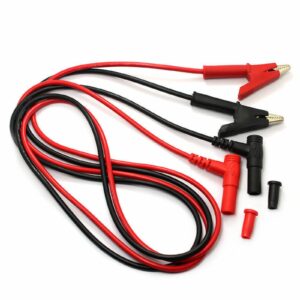 multimeter alligator clips leads,3.5ft banana plug to alligator clip test lead,4mm test lead probe suitable for most of digital multimeter