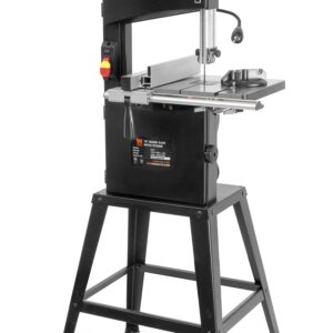 WEN Band Saw with Stand, 10-Inch, 3.5-Amp, Two-Speed (BA3962) and BB7212 72" Woodcutting Bandsaw Blade with 14 TPI & 1/8" Width