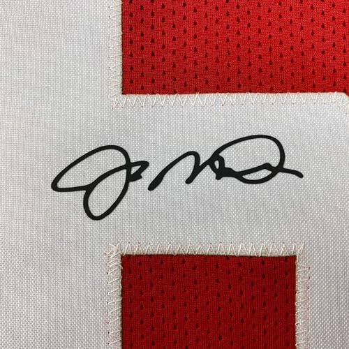 Facsimile Autographed Joe Montana San Francisco Red Reprint Laser Auto Football Jersey Size Men's XL