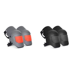 sellstrom ultra flex iii kneepro knee pads for construction, gardening, flooring (orange/gray and black)