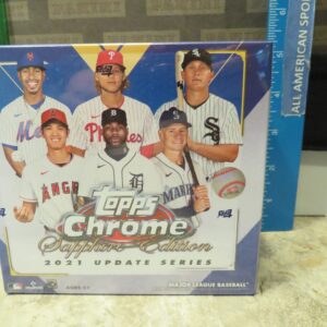 2021 TOPPS CHROME BASEBALL UPDATE SERIES SAPPHIRE ON LINE EXCLUSIVE SEALED BOX