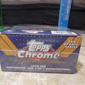 2021 TOPPS CHROME BASEBALL UPDATE SERIES SAPPHIRE ON LINE EXCLUSIVE SEALED BOX