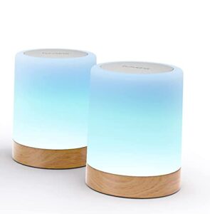 friendship lamps by luvlink | modern long distance lamp - send colors on the go, create a secret code, unlimited colors and connections (set of two)