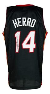 tyler herro signed custom black basketball jersey jsa