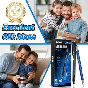 ZOOI Valentines Day Gifts for Him, Gifts for Men 9 in 1 Multitool Pen, Mens Valentines Gifts for Boyfriend, Husband, Dad, Grandpa, Tools Cool Gadgets for Men, Dad Gifts for Men Who Have Everything