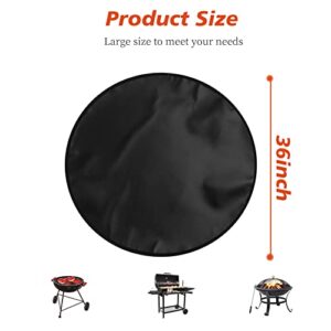 NEZUIBAN Fire Pit Mat,36'' Round Fireproof Mat for Under Fire Pit, Grill Mat for Protector Deck,Patio,Lawn or Outdoor