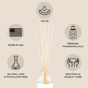 Sweet Water Decor Warm and Cozy Reed Diffuser Set | Orange Peel, Cinnamon, Ginger, Clove, Cypress Scented Air Freshener | Fragrance Gift Sets | Housewarming Gifts | Decorative Scent Sticks