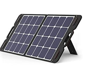 VDL Portable Solar Panel 100W - 20V Foldable Solar Panel with Kickstand, Folding Solar Charger Waterproof for for Portable Power Staion/RV/Marine Rooftop