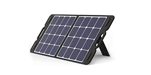 VDL Portable Solar Panel 100W - 20V Foldable Solar Panel with Kickstand, Folding Solar Charger Waterproof for for Portable Power Staion/RV/Marine Rooftop