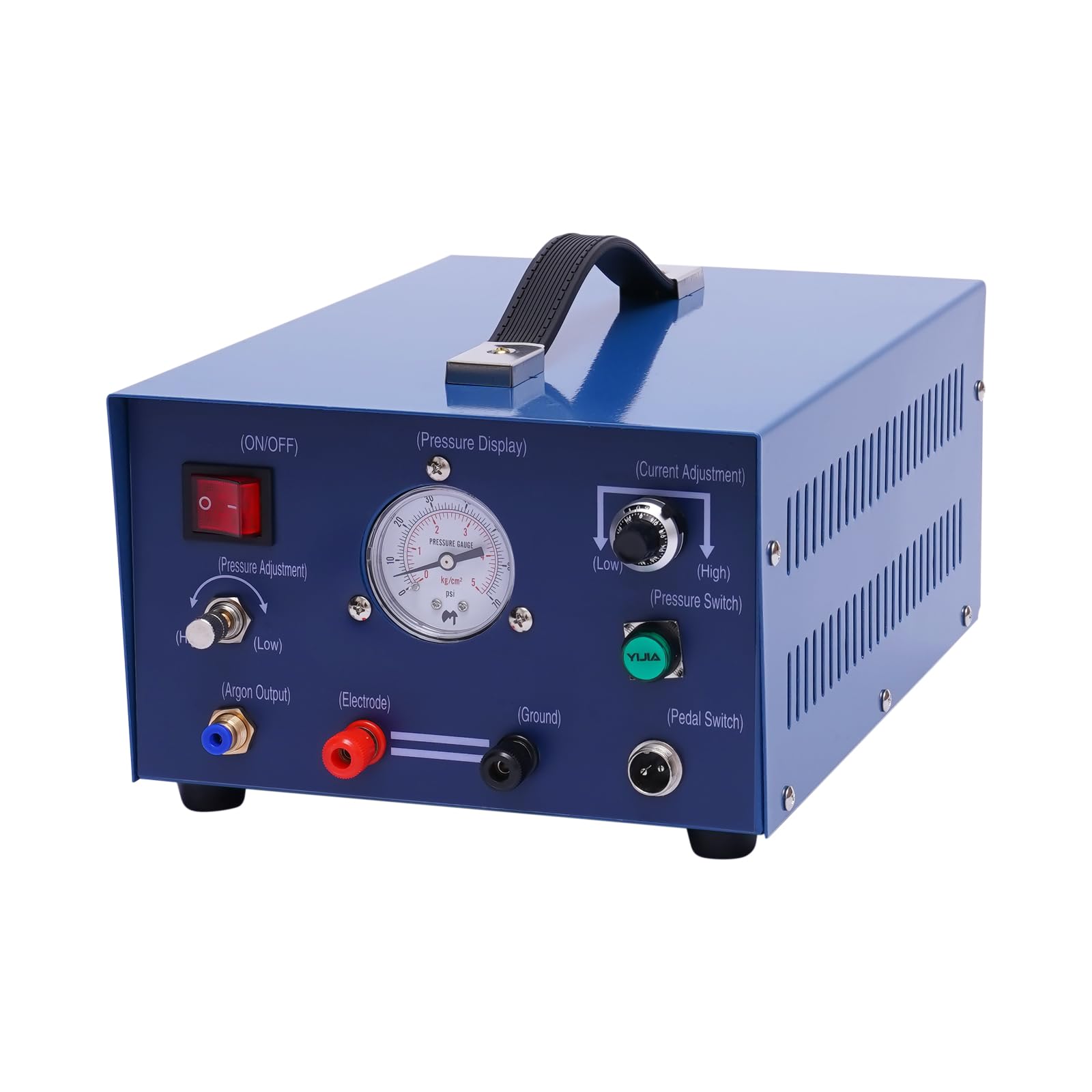 Eapmic Jewelry Spot Welding Machine Jewelry Pulse Argon Spot Welder 110V 800W 0.5-80A Portable Pulse Sparkle Jewelry Welder for Gold Silver Platinum with Foot Pedal