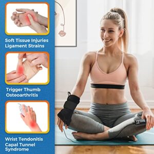 sticro Wrist Thumb Brace Heating Pad for Arthritis and Carpal Tunnel Relief, Hand Heating Pad for Sprains Trigger Thumb, Wrist Hand Tendonitis Pain Relief - Left Right Hand