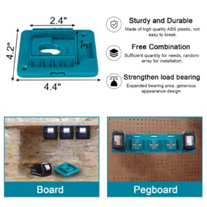 Crivnhar 10 Pack Battery Holder for Makita 18V Battery Mounts Dock Holder Fit for BL1860 BL1850 BL1840 BL1830(w/10 Screws)