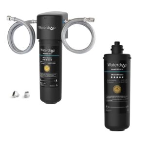 waterdrop 10ua under sink water filter system and rf10 replacement filter cartridge for 10ua/10ub under sink water filter