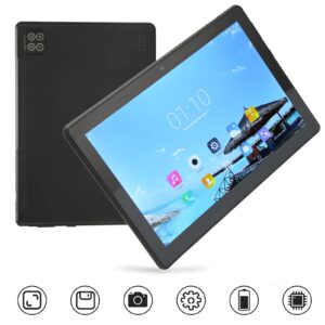 Luqeeg 8 inch HD Tablet - Android 10 Octa Core Tablet, Dual SIM, 3G Network, 3GB & 32GB, 128GB Expandable, WiFi, GPS, Bluetooth, 4000mAh Fast Charging Battery(Black)