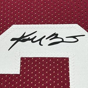 Framed Facsimile Autographed Kobe Bryant 33x42 Lower Merion Maroon Reprint Laser Auto High School Basketball Jersey