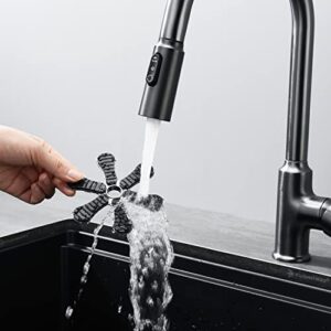 9-Holes Glass Rinser for Kitchen Sink-304 Stainless Sink Glass Washer-Faucet Glass Rinser-Glass Washer for Sink-Automatic Cup Washer,Cup Rinser,Cup Cleaner for Sink-Bottle Rinser Sink Accessories