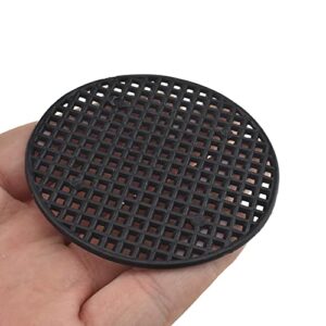 hahiyo 20pcs 2.95inch/7.5cm black round pp plastic flower pot hole mesh pad bottom grid mat bonsai drainage mesh hole screens gasket prevent soil loss breathable gasket drainage netting for bonsai