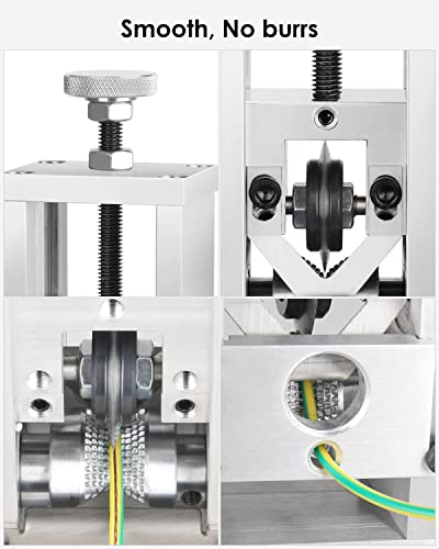 Dreacompy Wire Stripper Machine,Wire Stripper Tool For Stripping Scrap Copper Wire, Upgraded Wire Stripping Machine With Handle,#16 Gauge to 1.5 In Scrap Copper Wire And Romex,0.06-1.5 inch