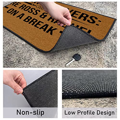 BinHang Indoor Floor Mats for Entryway, Entrance Rugs Indoor Non Slip were Ross and Rachel on a Break Doormat Rubber Backing Machine Washable 31.5X20 Inch