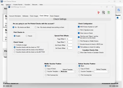 Print Checks Deluxe - Business Class Check Printing Software for Windows 10/11