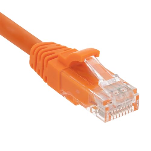 NavePoint Patch Cable, CAT6, UTP, 24AWG/7 * 0.18 MM, 0.5 Ft, 10 Pack, Orange