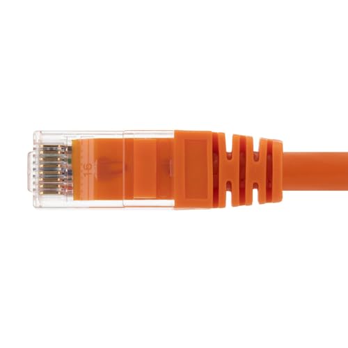 NavePoint Patch Cable, CAT6, UTP, 24AWG/7 * 0.18 MM, 0.5 Ft, 10 Pack, Orange