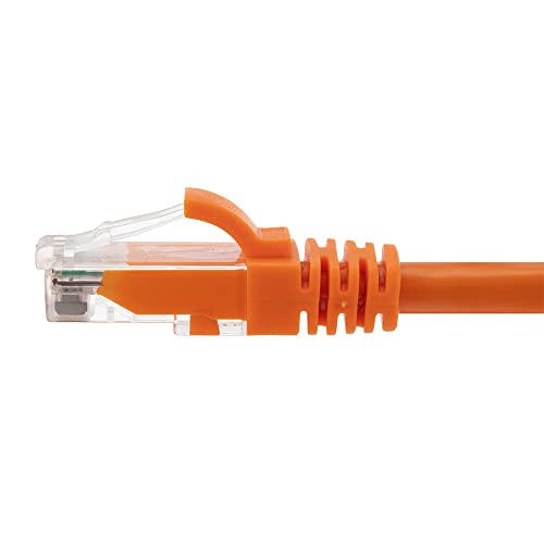 NavePoint Patch Cable, CAT6, UTP, 24AWG/7 * 0.18 MM, 0.5 Ft, 10 Pack, Orange