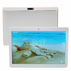 asixxsix android tablet 10 inch, 2gb 32gb 1960x1080 ips hd display 1.6 ghz octa core processor android 11.0 tablet, dual camera, 4000mah, 128gb expand storage, portable gaming tablet pc silver(us)