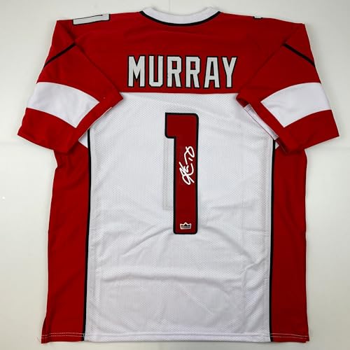 Facsimile Autographed Kyler Murray Arizona White Reprint Laser Auto Football Jersey Size Men's XL