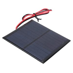 5Pcs Mini Solar Panel, DC 5.5V Solar Power Module 160mA Mini Solar Power Supply Board with 30CM Red and Black Wire