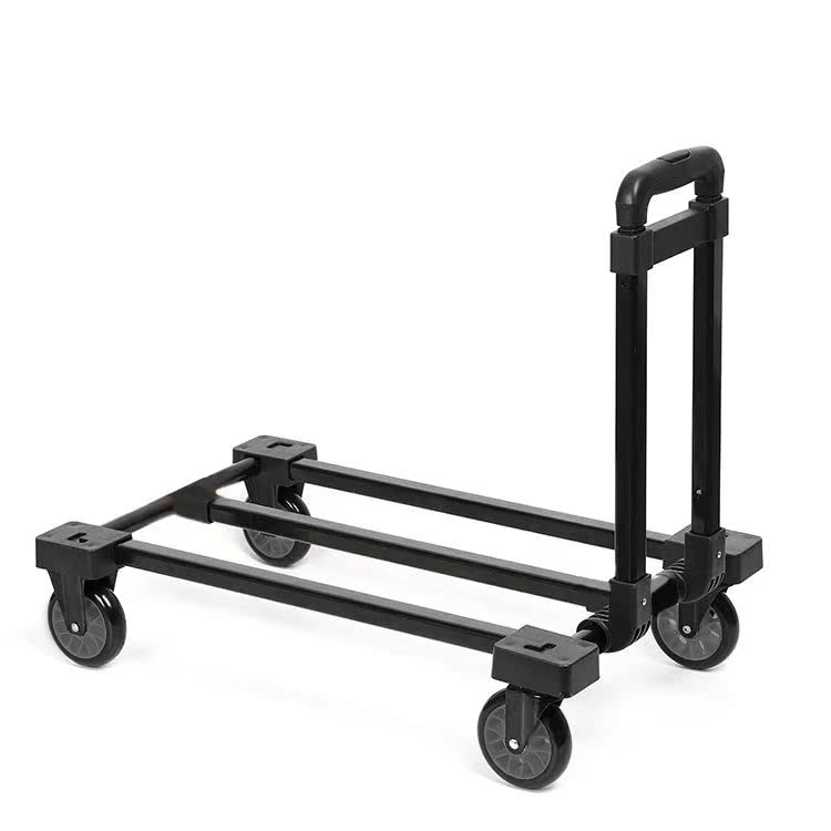 OUKITEL Hand Truck Foldable Dolly Cart, Portable Luggage Cart with 200lbs Capacity for Moving, Car House Office use.