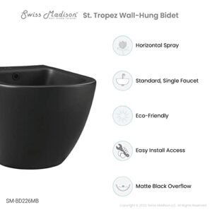 Swiss Madison - well made forever SM-BD226MB St. Tropez Bidet, Matte Black