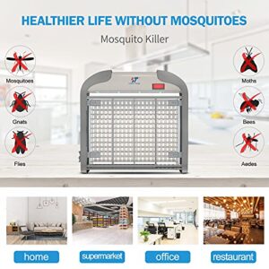 YONGTONG Fly Magnet Indoor High-Powered 3800V Electric Mosquito Killer, Pest Control Bug Zapper with 16 LED Lights for Moth, Wasp, Fly, Lamp for Households, Commercial Kitchen, Office, Restaurant (S)