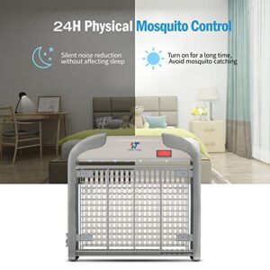 YONGTONG Fly Magnet Indoor High-Powered 3800V Electric Mosquito Killer, Pest Control Bug Zapper with 16 LED Lights for Moth, Wasp, Fly, Lamp for Households, Commercial Kitchen, Office, Restaurant (S)