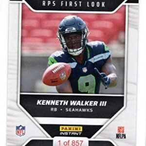 KENNETH WALKER III RC 2022 Panini Instant RPS First Look ROOKIE /857#FL14 Seahawks NM+-MT+ NFL Football Rookie Premiere Set