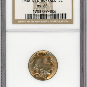 1938 D/S Error Buffalo Nickel MS-65 NGC