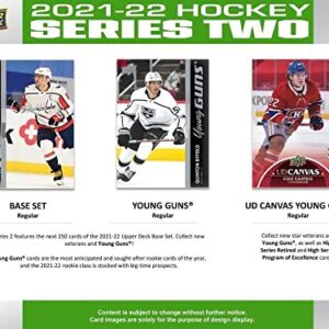 2021-22 NHL Upper Deck Series 2 Hockey Factory Sealed Blaster Box 48 Cards: 6 Packs of 8 Cards per Pack. Includes YOUNG GUNS Rookie cards (see photos for details of great possible hits) Bonus 3 Cards (Per Order) of your favorite team if you message reques